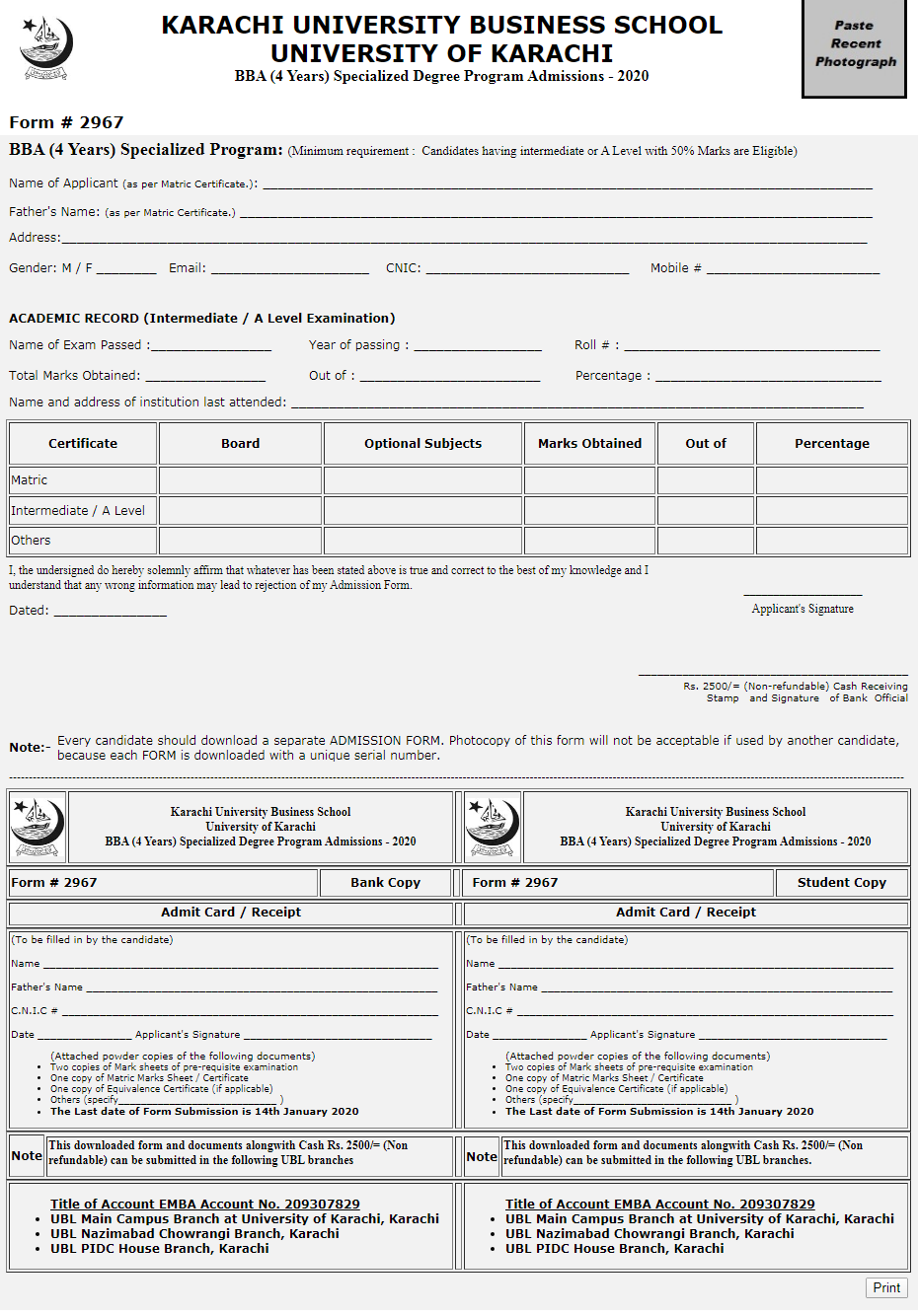 University of Karachi Admissions 2025 uok Online University of Karachi Admissions 2025 uok Online