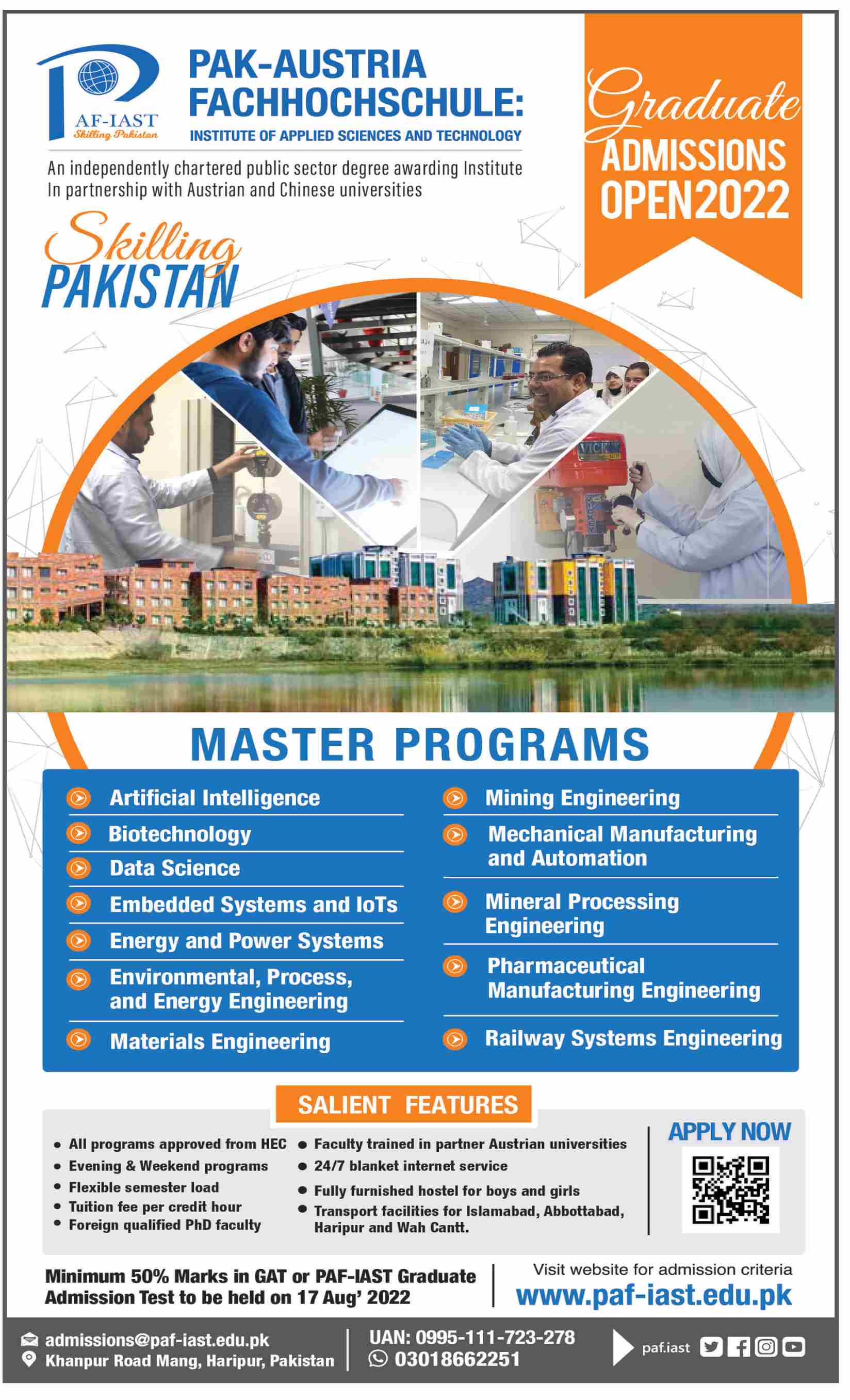 PAF-IAST Master Admissions 2022 Result.pk