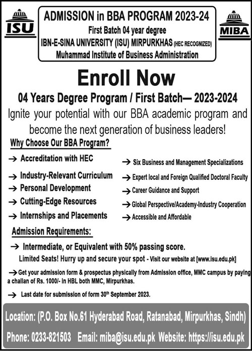 IS University Mirpurkhas Admission 2023 Result.pk IS University Mirpurkhas Admission 2023 Result.pk