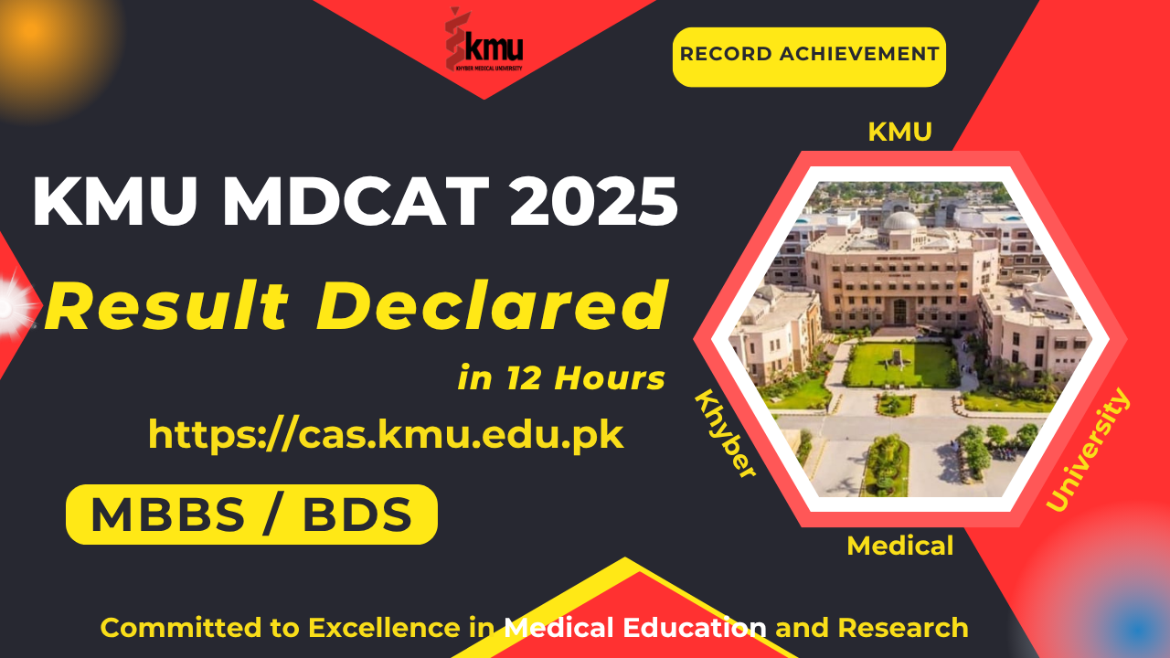 KMU MDCAT Test Result 2025 Answer Key Check Now Result.pk