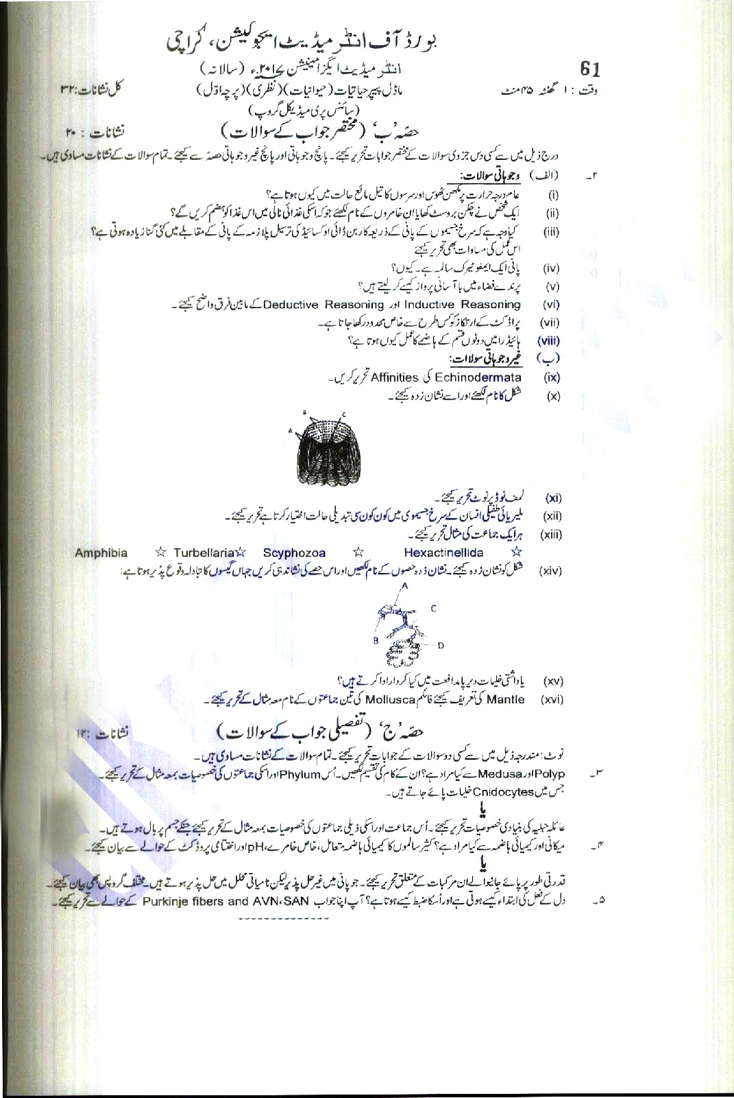 BIEK Karachi Board Model Papers 2025 Inter Part 1 2, HSSC, FA, FSC ...