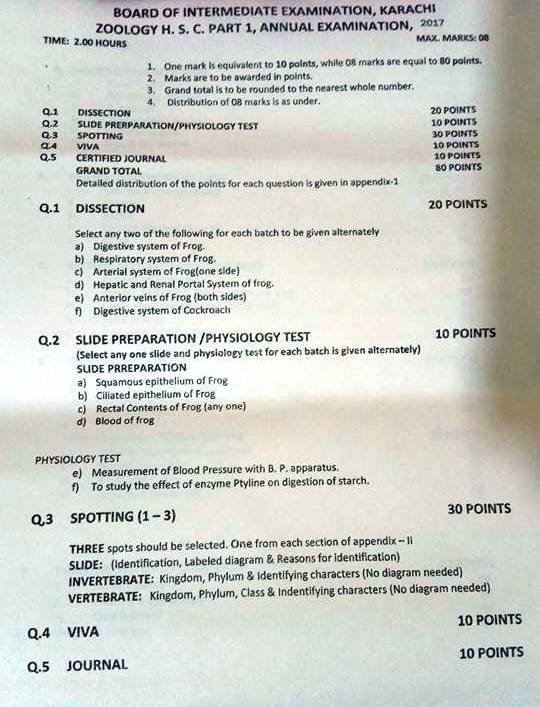 BIEK Karachi Board Model Papers 2025 Inter Part 1 2, HSSC, FA, FSC ...